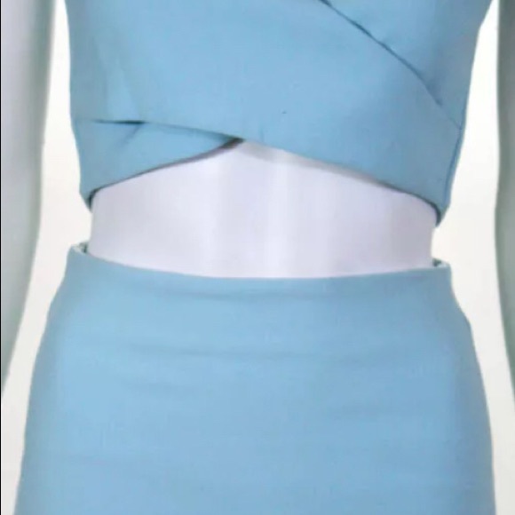 Likely | Skirts | Euc Likely Powder Blue 2 Piece Set | Poshmark